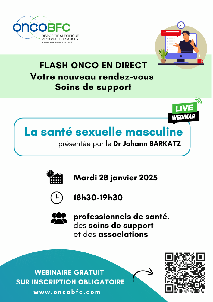 FLASH ONCO EN DIRECT - Votre nouveau rendez-vous Soins de support | ONCO BFC